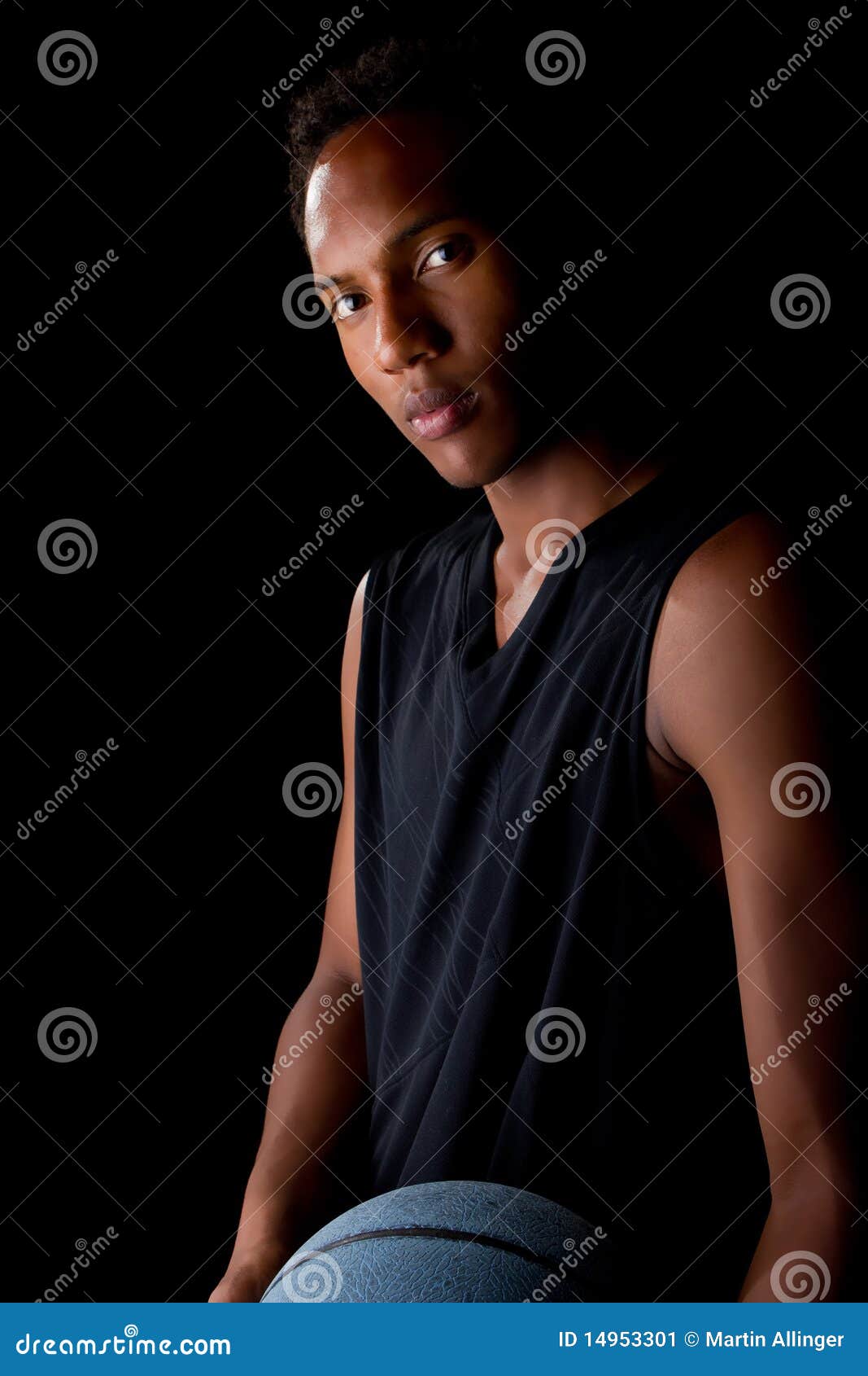 Young Black Basketball Player Stock Image - Image of ball, cute: 14953301