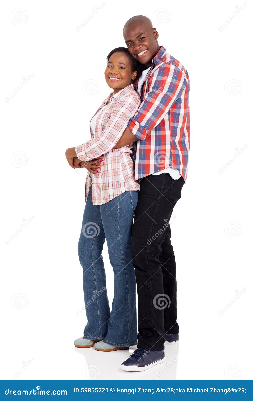 Young black couple hugging stock photo. Image of beautiful - 59855220
