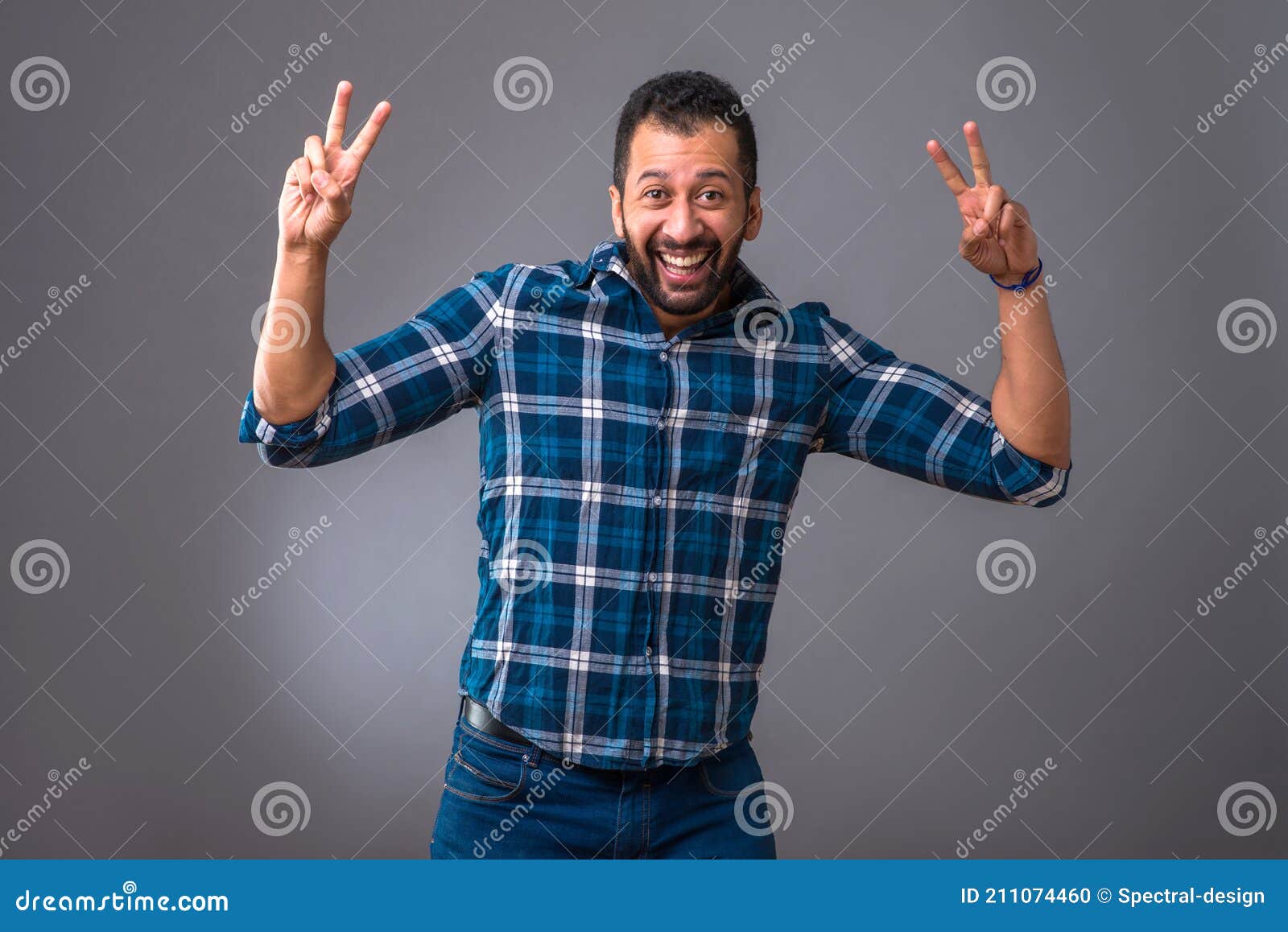 Young Black Man Celebrating Stock Photo - Image of achievement, joyful ...