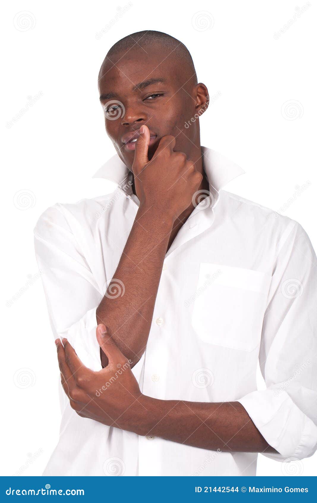 Young black man posing stock photo. Image of body, hand - 21442544