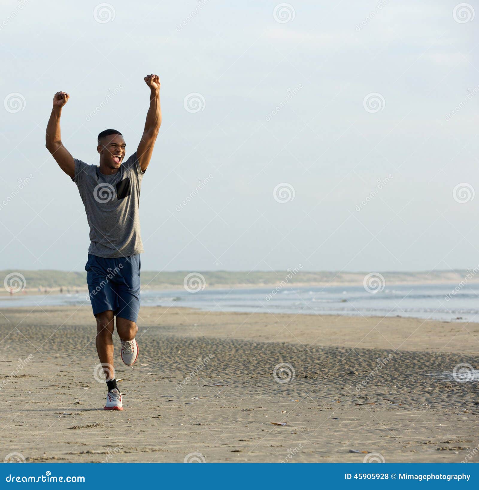 Running Black Man
