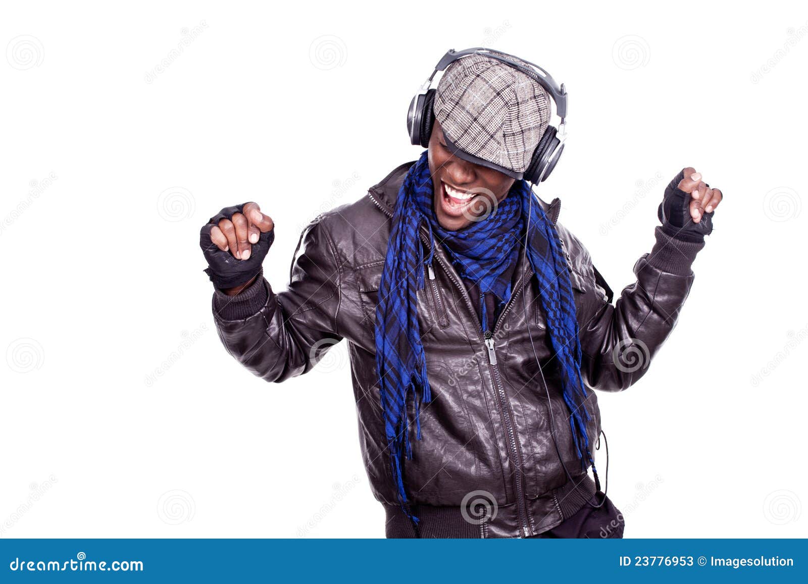 Young Black men dancing stock image. Image of happy, music - 23776953