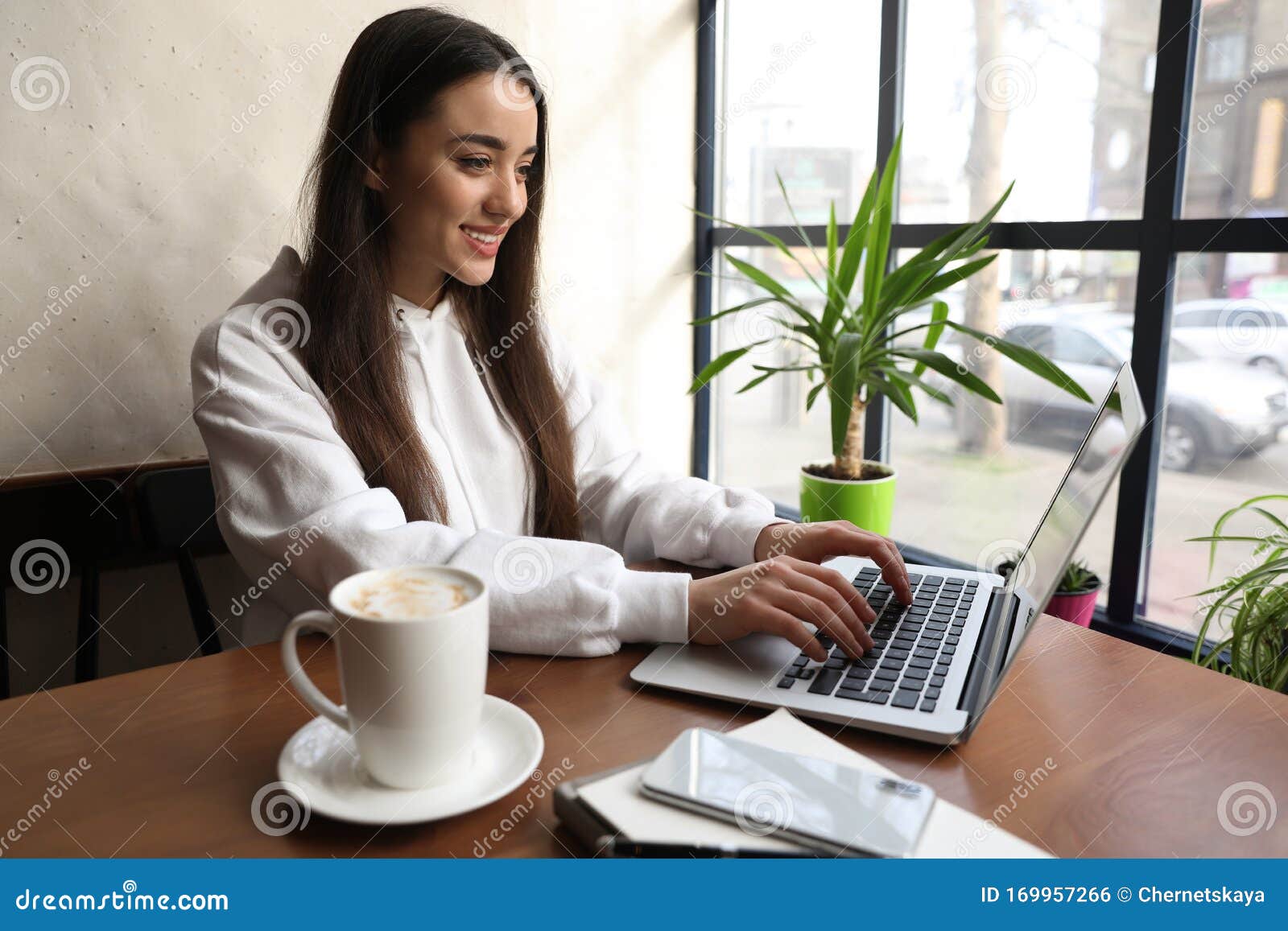 Young Blogger Working with Laptop Stock Photo - Image of modern ...