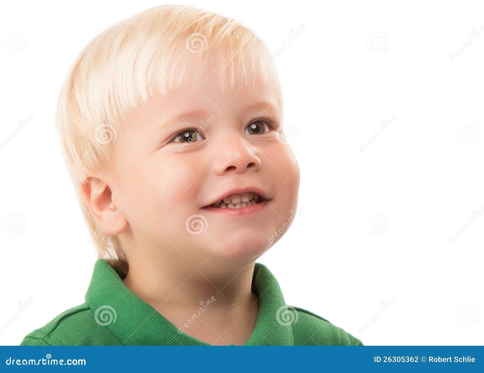 Young Blonde Boy Head Shot stock photo. Image of emotion - 26305362