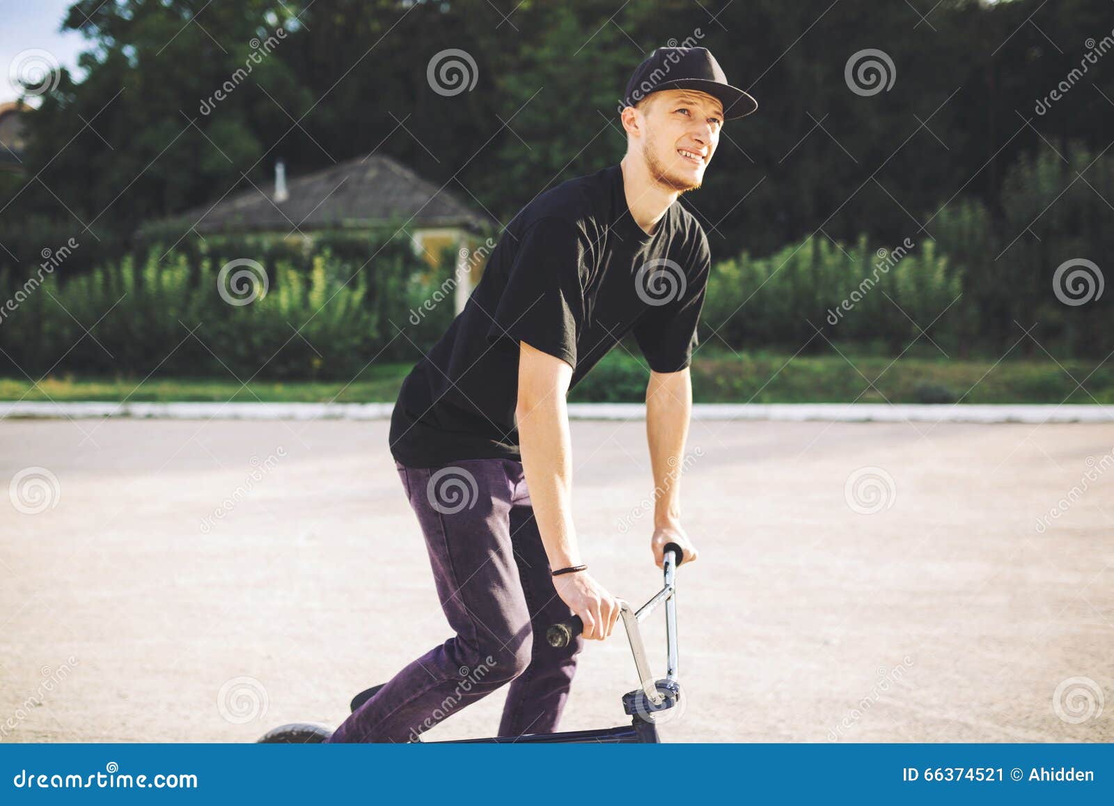 Young BMX bicycle rider stock image. Image of speed, pedals - 66374521