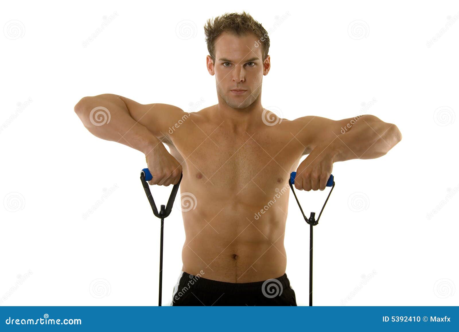 Young Body Builder Man Excercising Stock Photo - Image of athletic ...