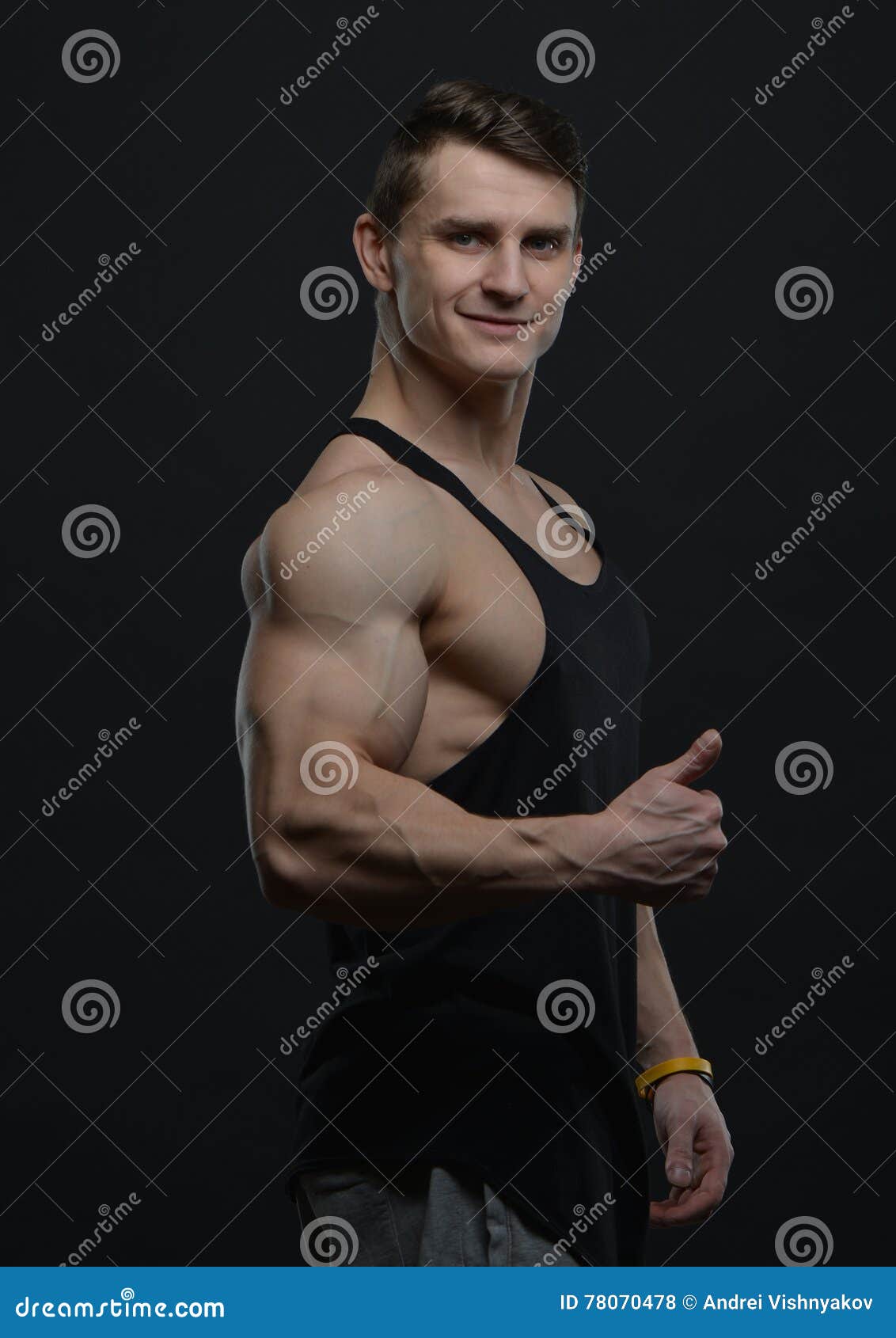Young bodybuilder stock photo. Image of caucasian, fitness - 78070478