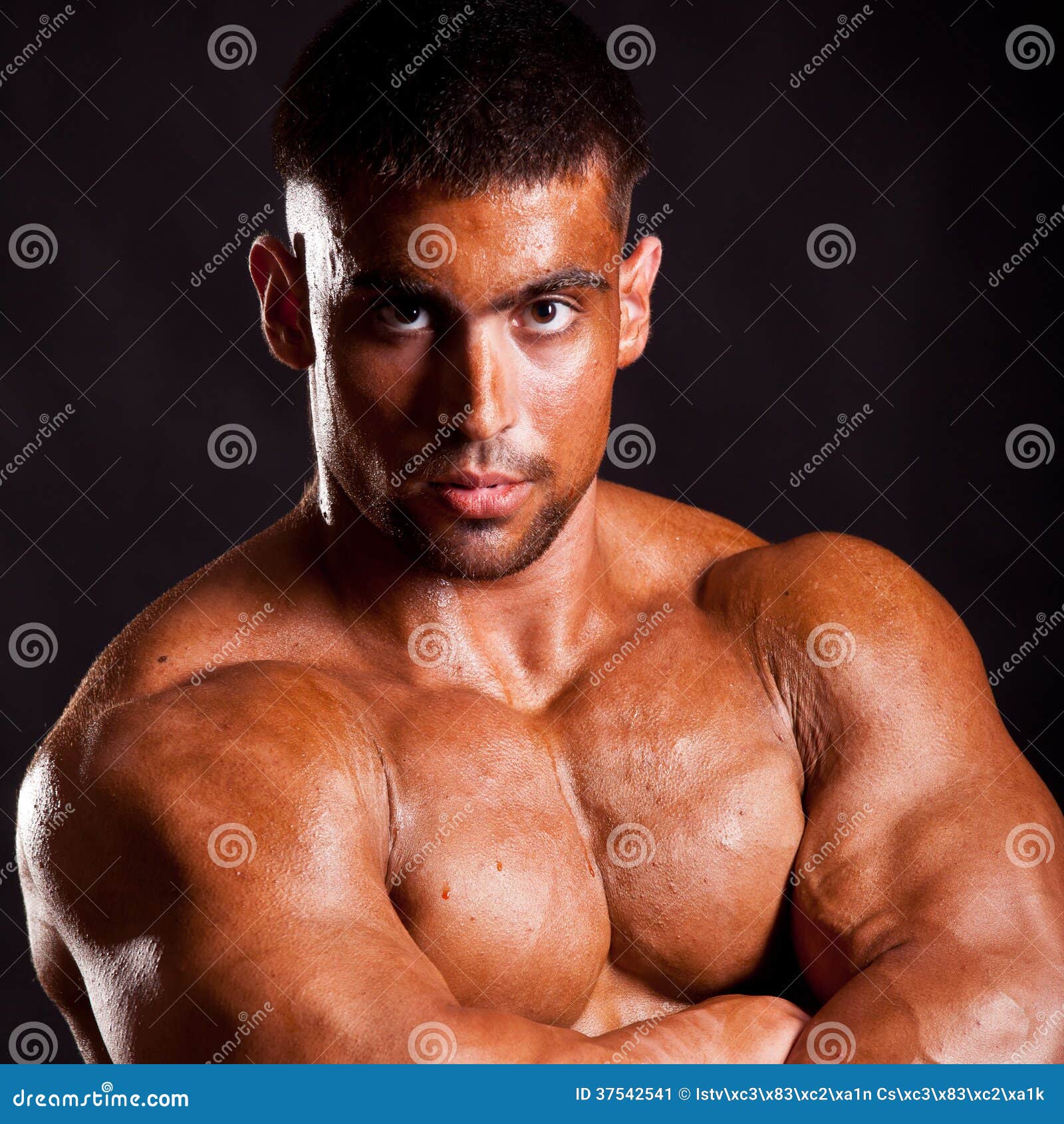 Young bodybuilder posing stock image. Image of muscular - 37542541
