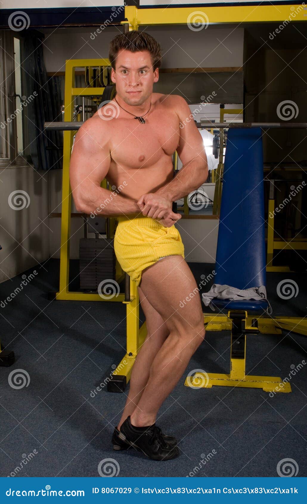 Young bodybuilder posing stock image. Image of boyfriend - 8067029