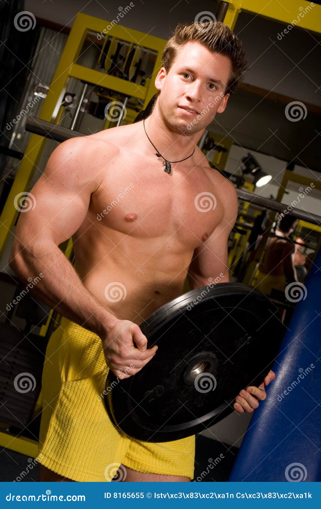 Young bodybuilder posing stock image. Image of artistic - 8165655