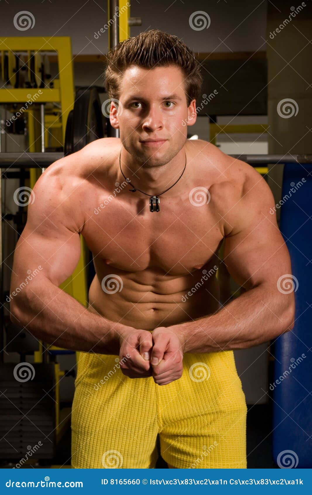 Young bodybuilder posing stock photo. Image of caucasian - 8165660