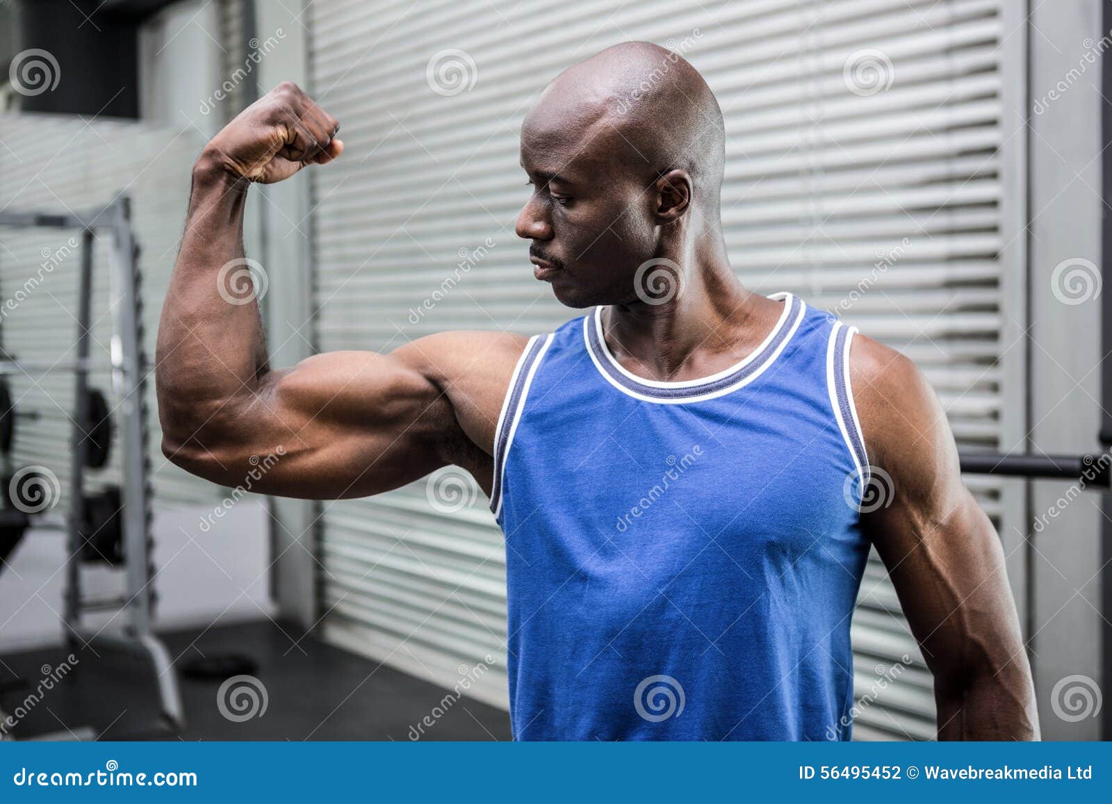 Young Bodybuilder in Shirt Looking at the Camera Stock Photo - Image of ...