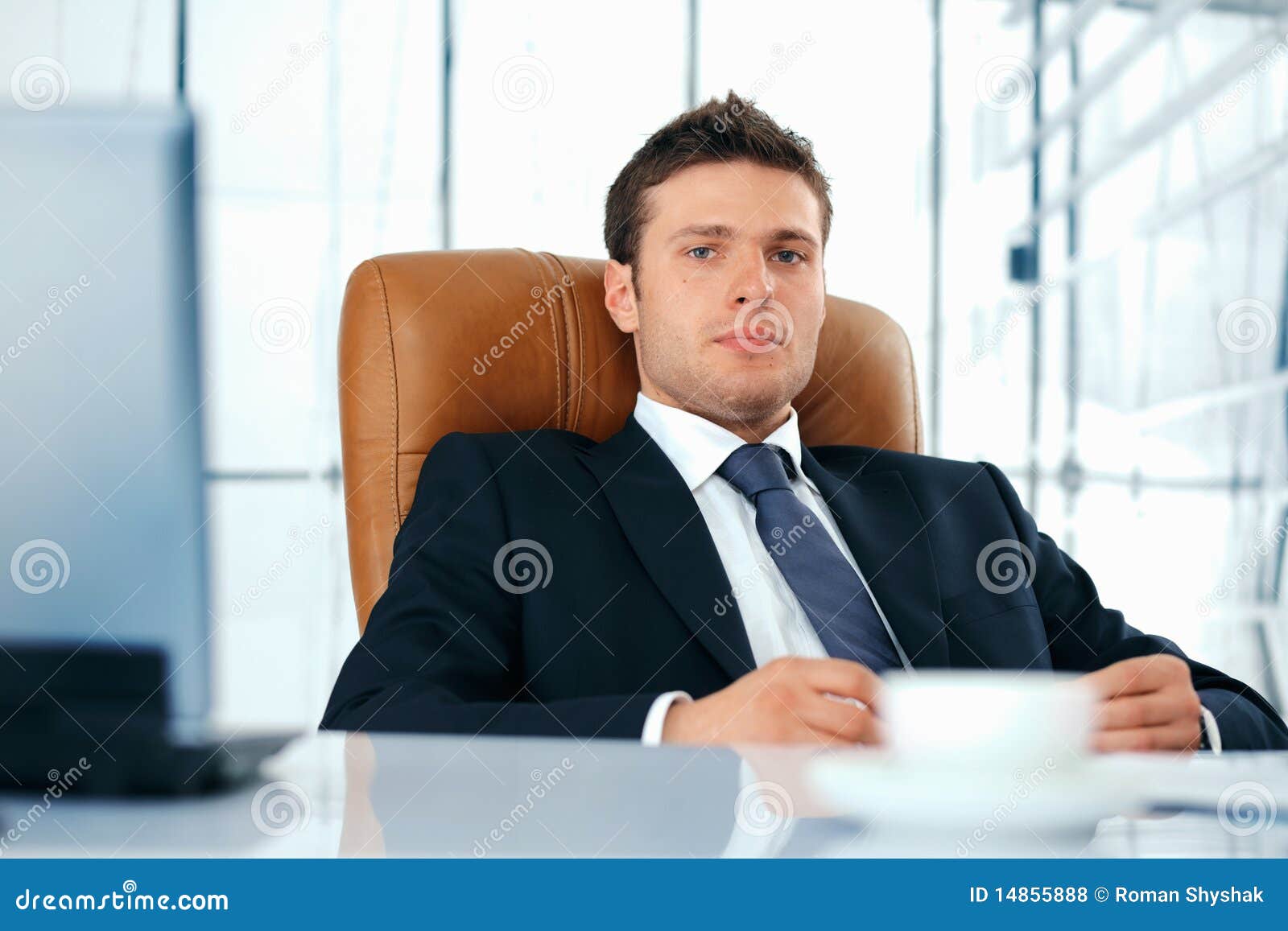 Young Boss. stock photo. Image of relaxation, looking - 14855888