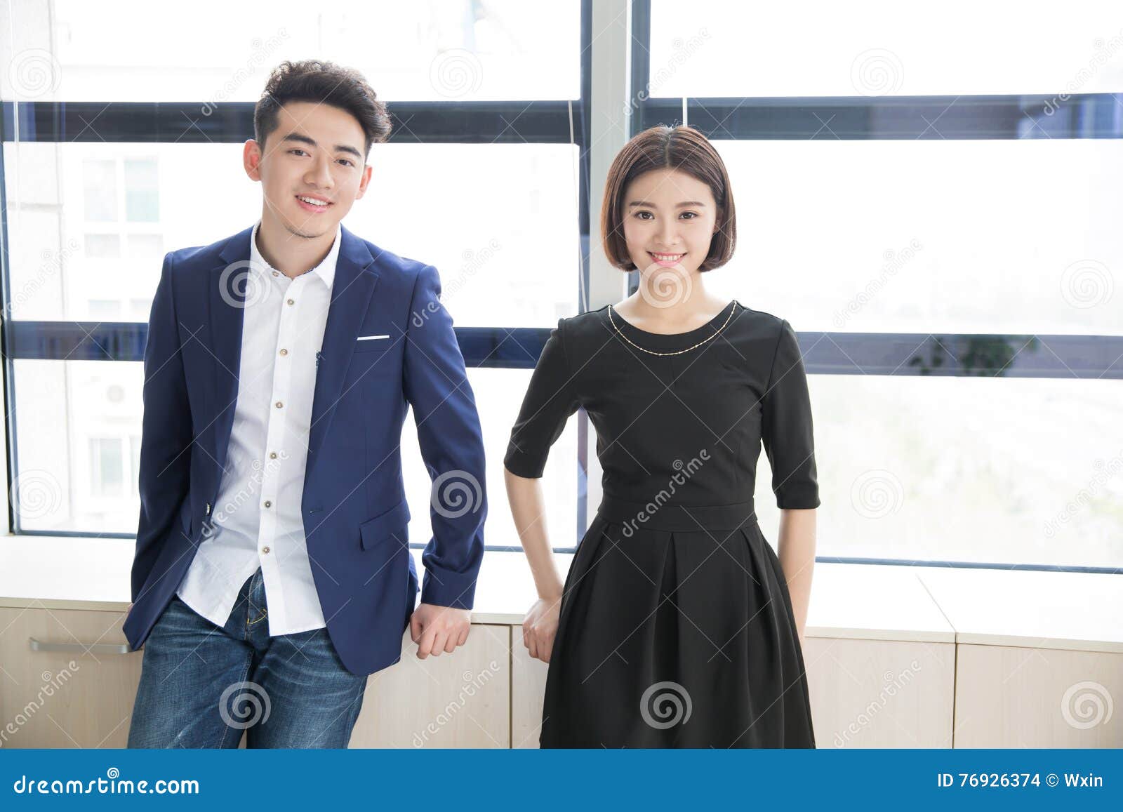 Young Boss and Assistant at Work Stock Photo - Image of chat, female ...