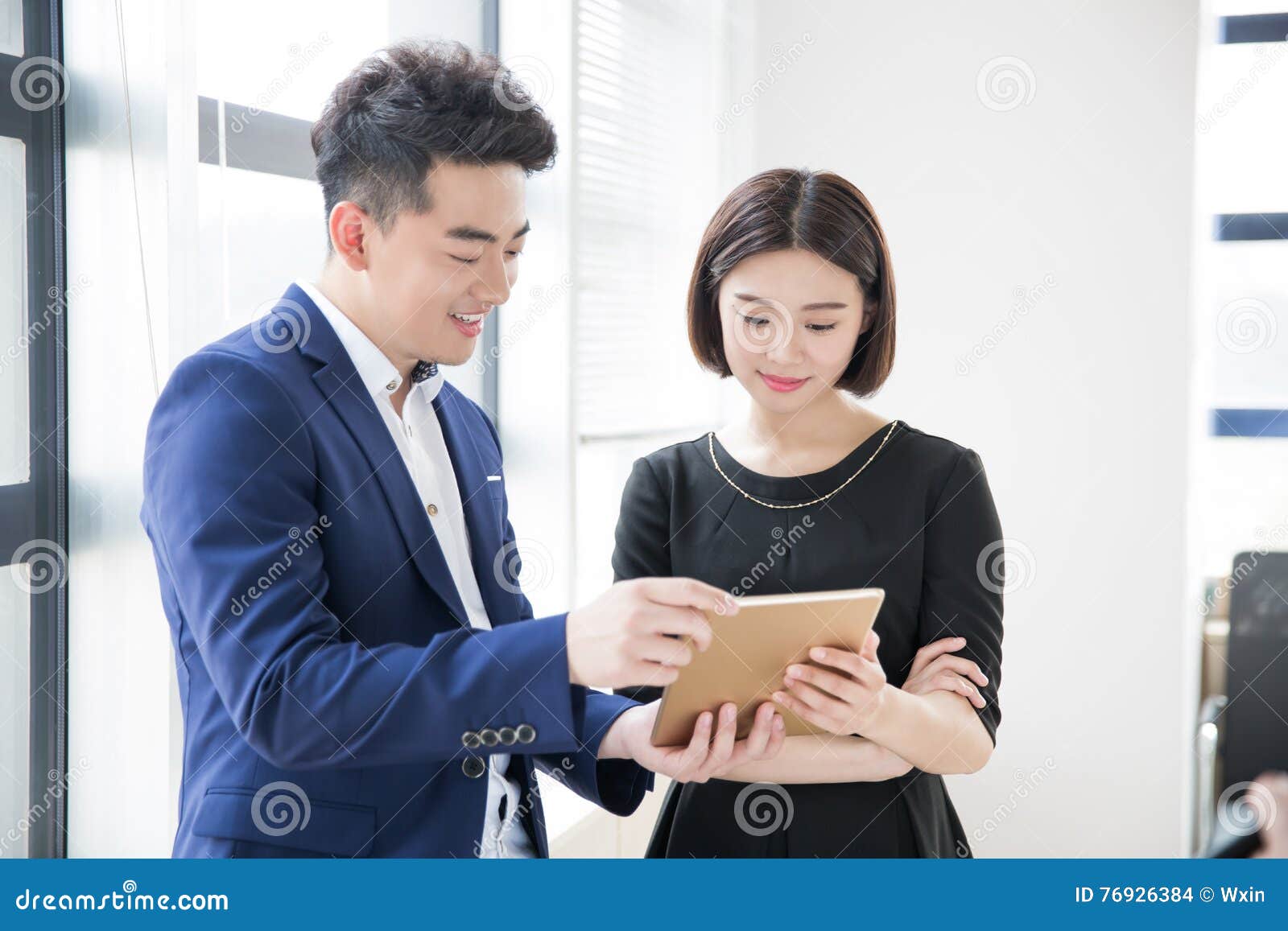 Young Boss and Assistant at Work Stock Photo - Image of colleagues ...
