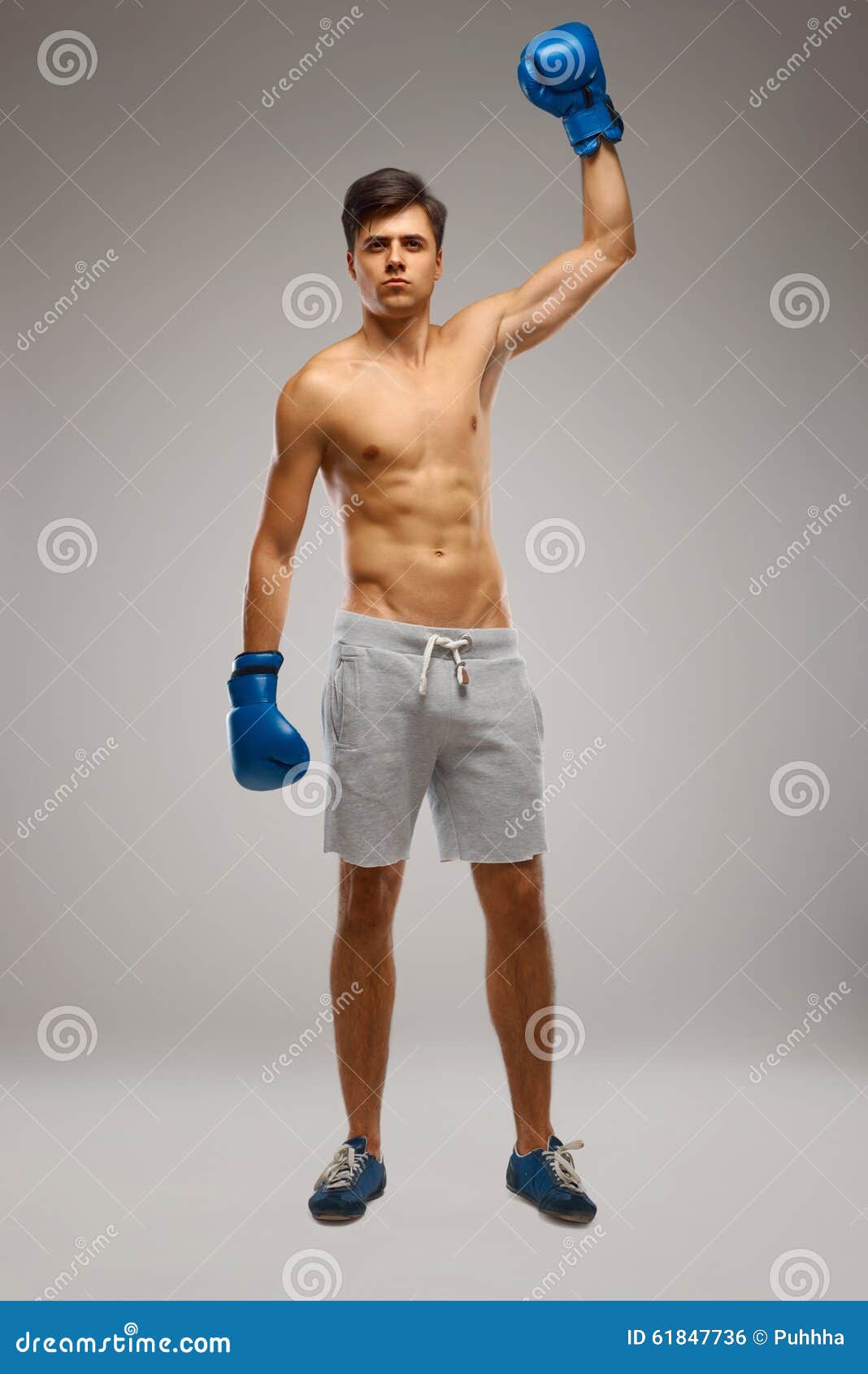 Young Boxer Celebrate Victory . Boxing. Stock Photo - Image of fight ...