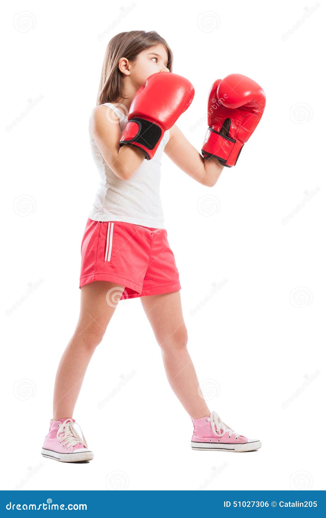 Young boxer girl stock photo. Image of boxer, cute, expression - 51027306