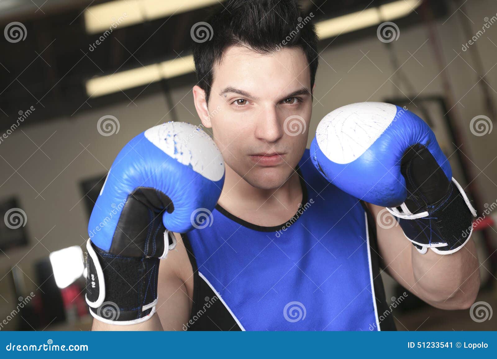 Young Boxer Who Training for His Fight Stock Image - Image of adult ...