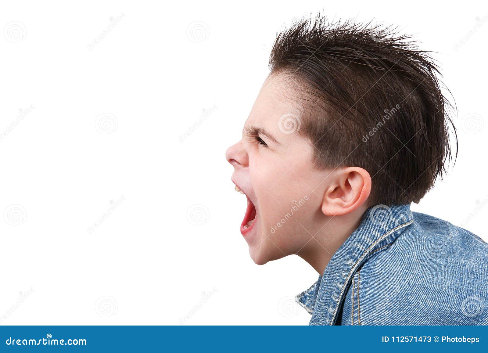 Young boy in anger stock image. Image of discrimination - 112571473