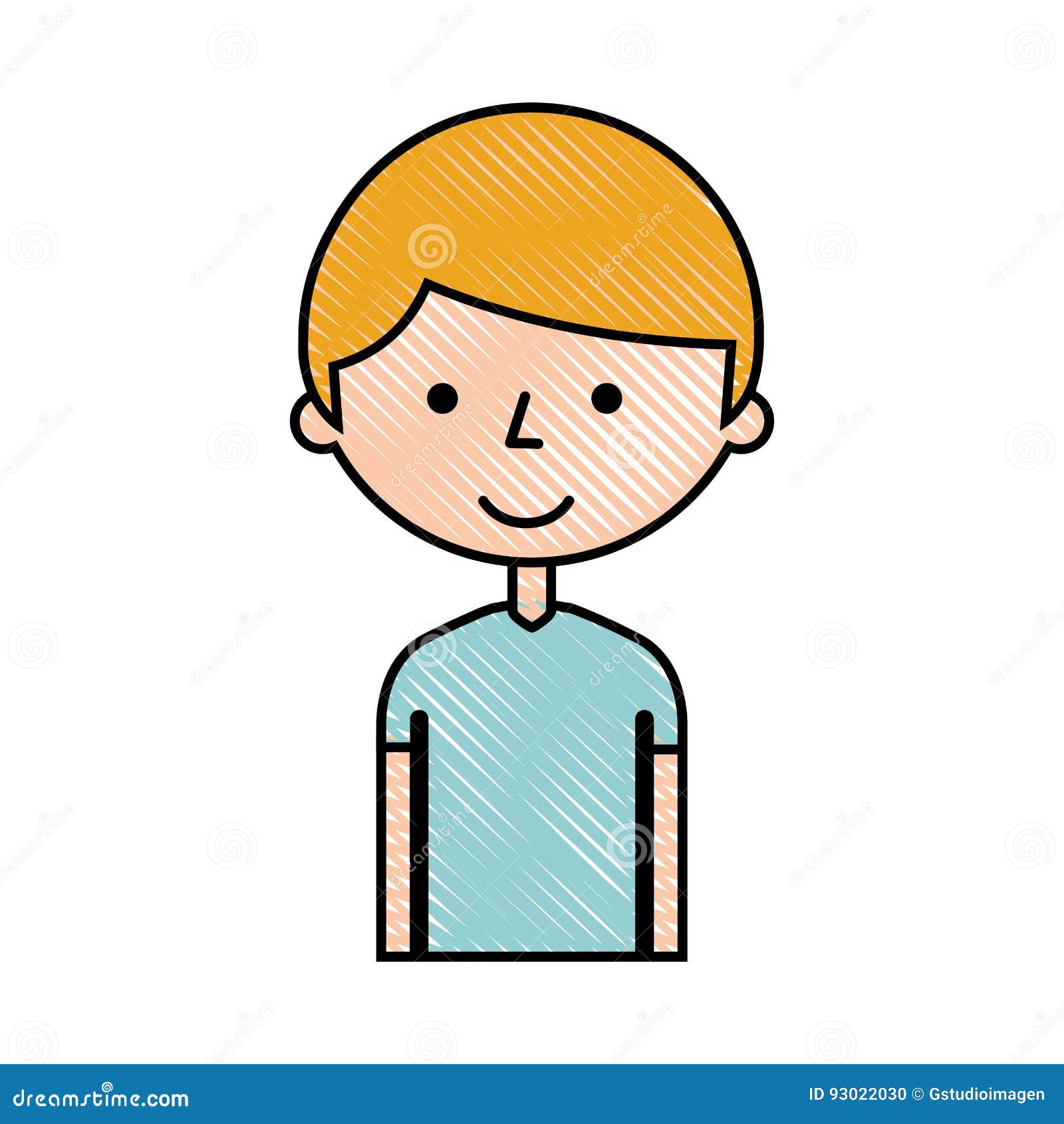Young boy avatar character stock vector. Illustration of design - 93022030