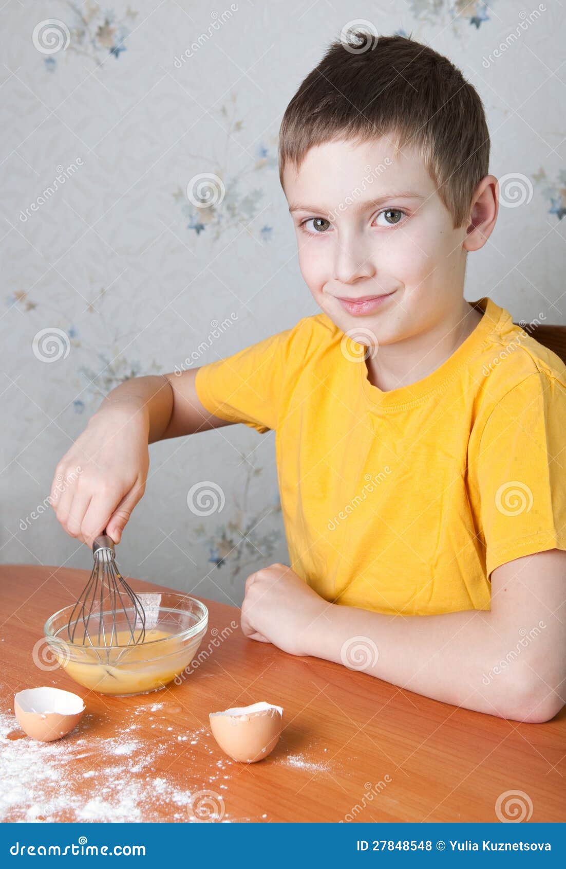 Young boy baking stock photo. Image of making, kitchen - 27848548