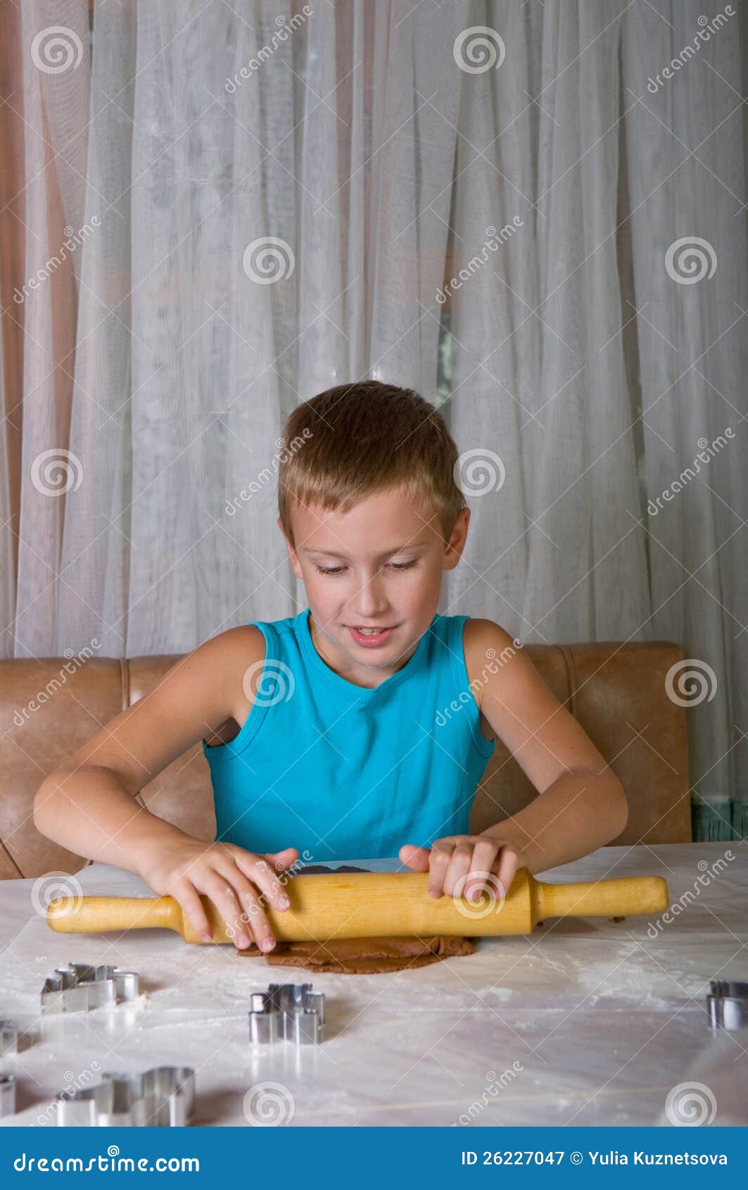 Young boy baking cookies stock image. Image of homemade - 26227047
