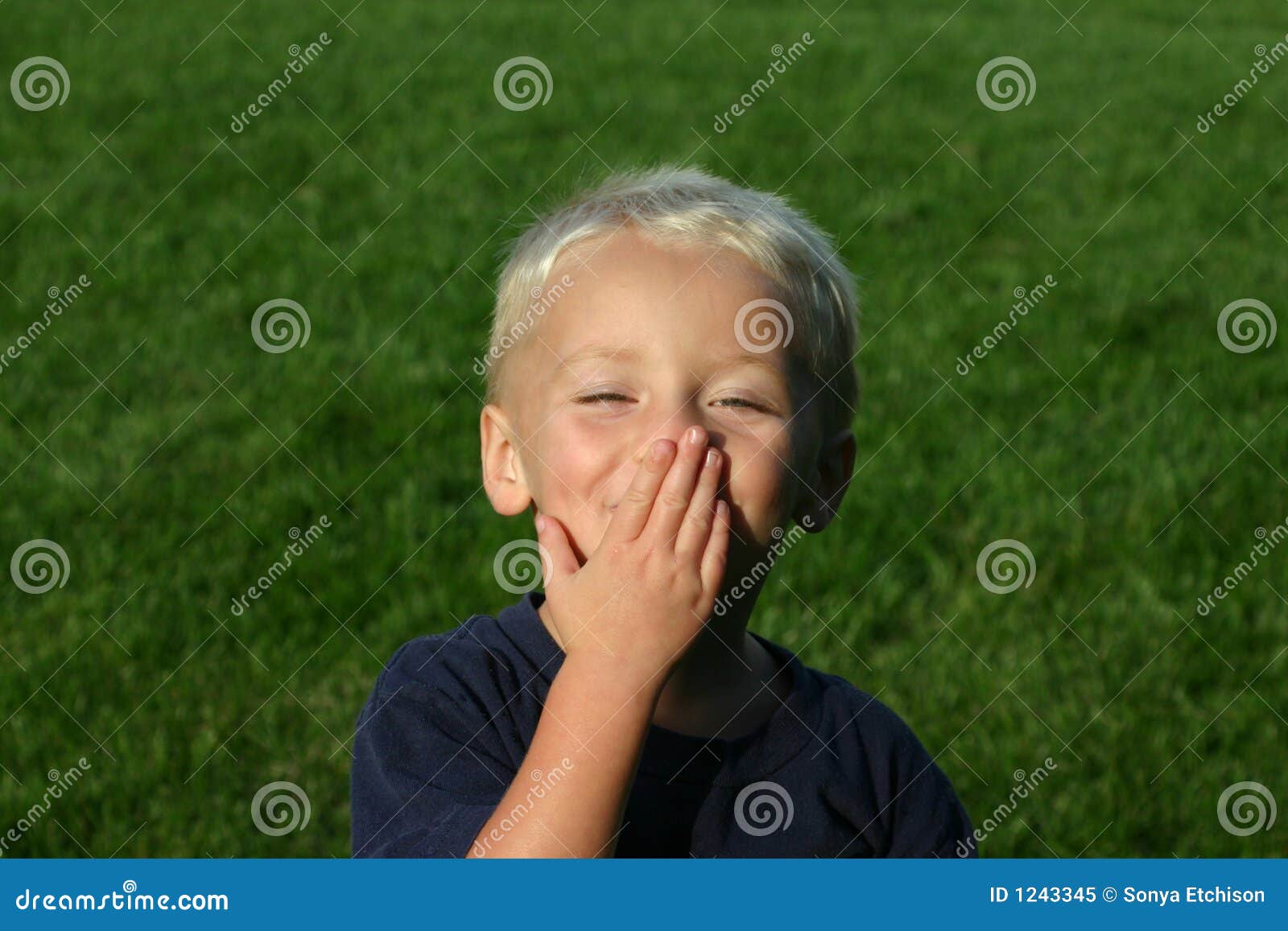 Young Boy Blowing Kiss Stock Image | CartoonDealer.com #1243345