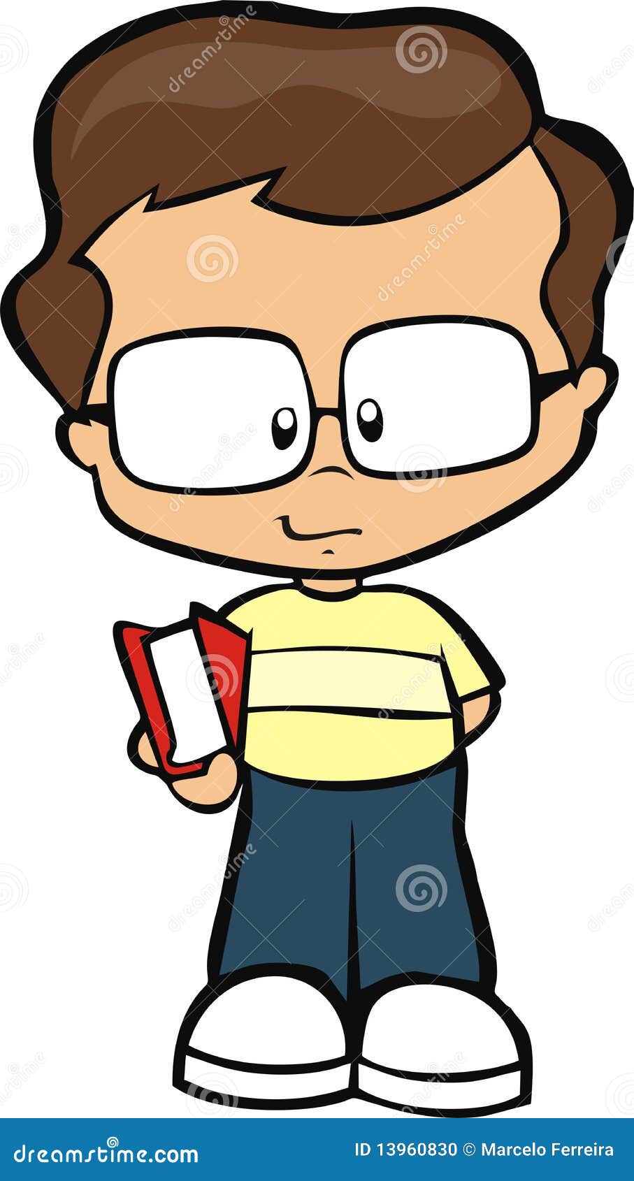 Studious Character Vector Illustration | CartoonDealer.com #75796164
