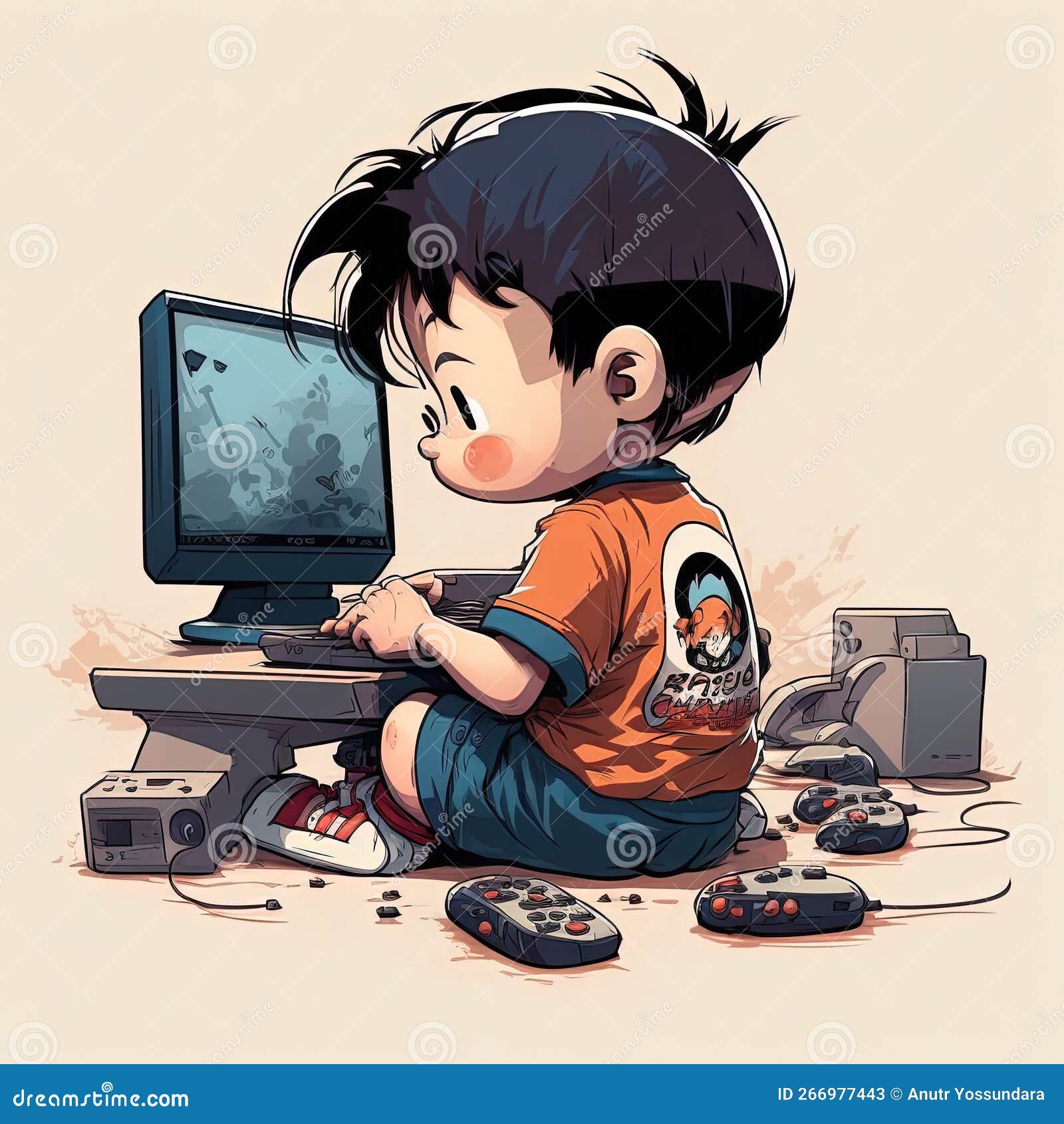 Young Boy is Building a Video Game Machine for Young Game Developer ...