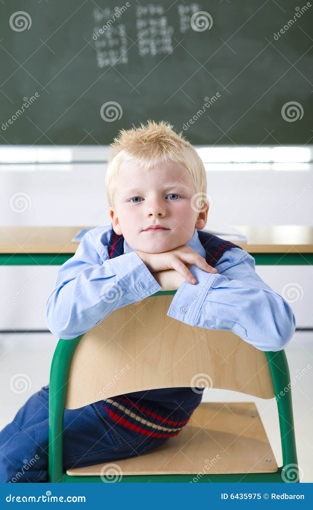 Young boy in the classroom stock image. Image of caucasian - 6435975