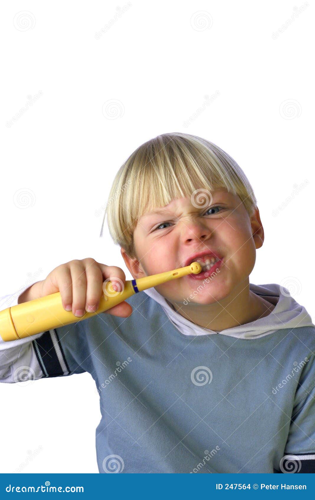 Young Boy Cleaning His Teeth V Stock Photo - Image of blond, rinse: 247564