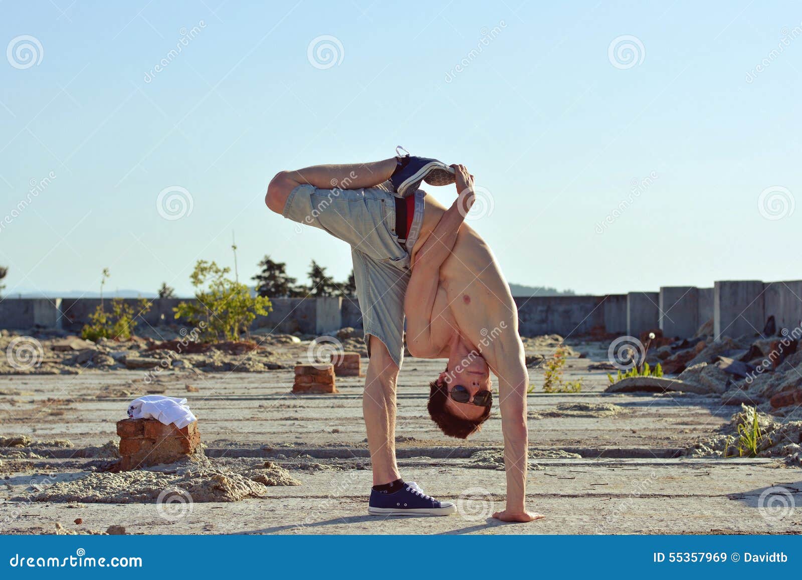 Young Boy Dancing Break Dance on the Street Stock Image - Image of ...