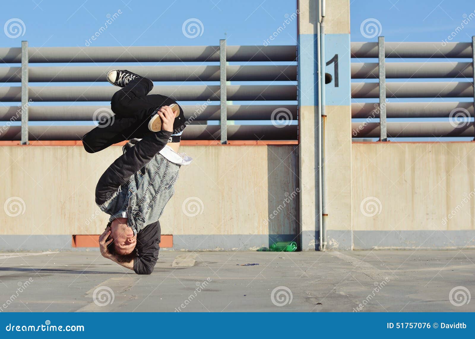 Young Boy Dancing Breakdance on the Street Stock Photo - Image of ...