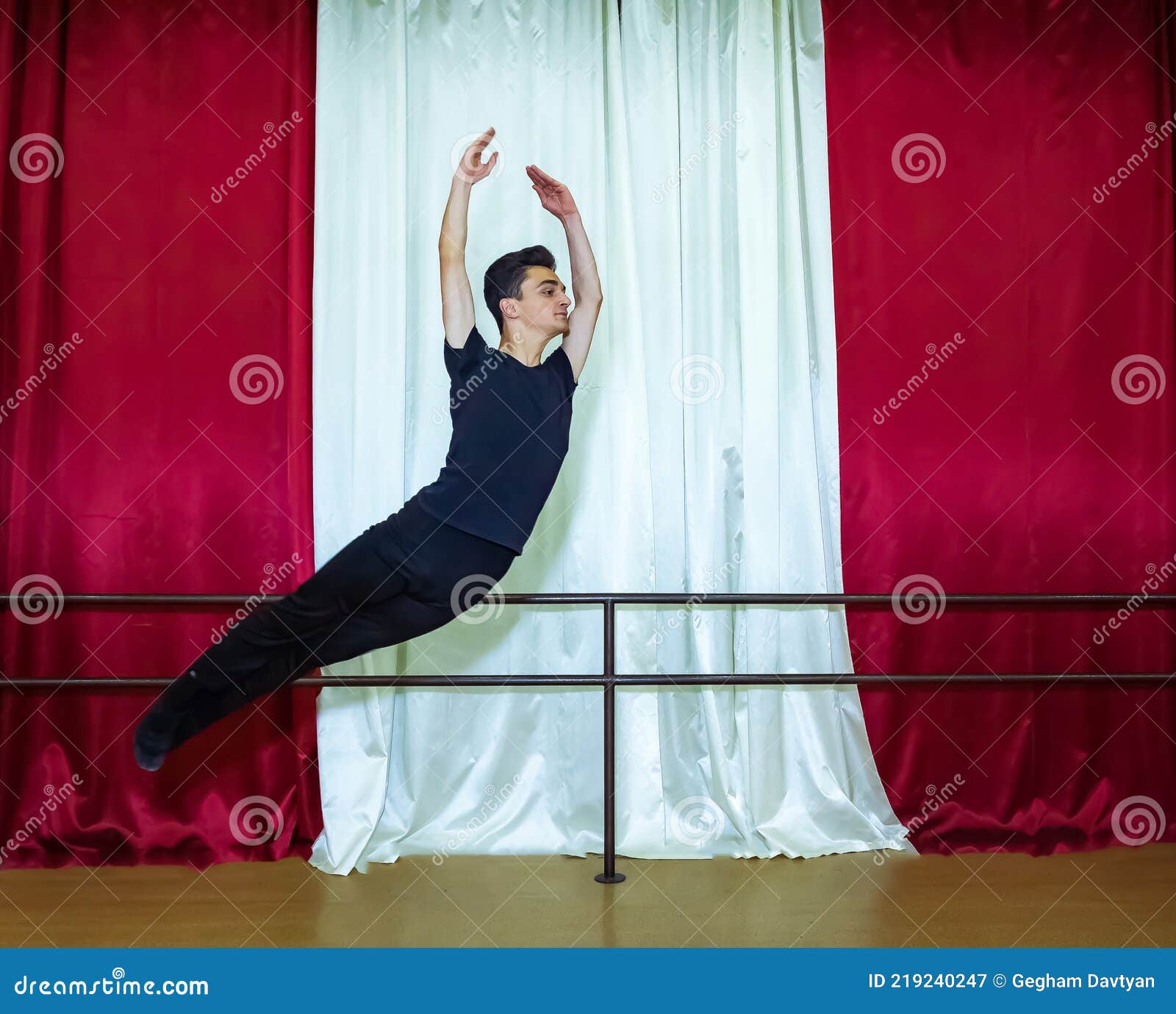 A Young Boy Dancing, Young Boy in Dancing Studio Stock Image - Image of ...
