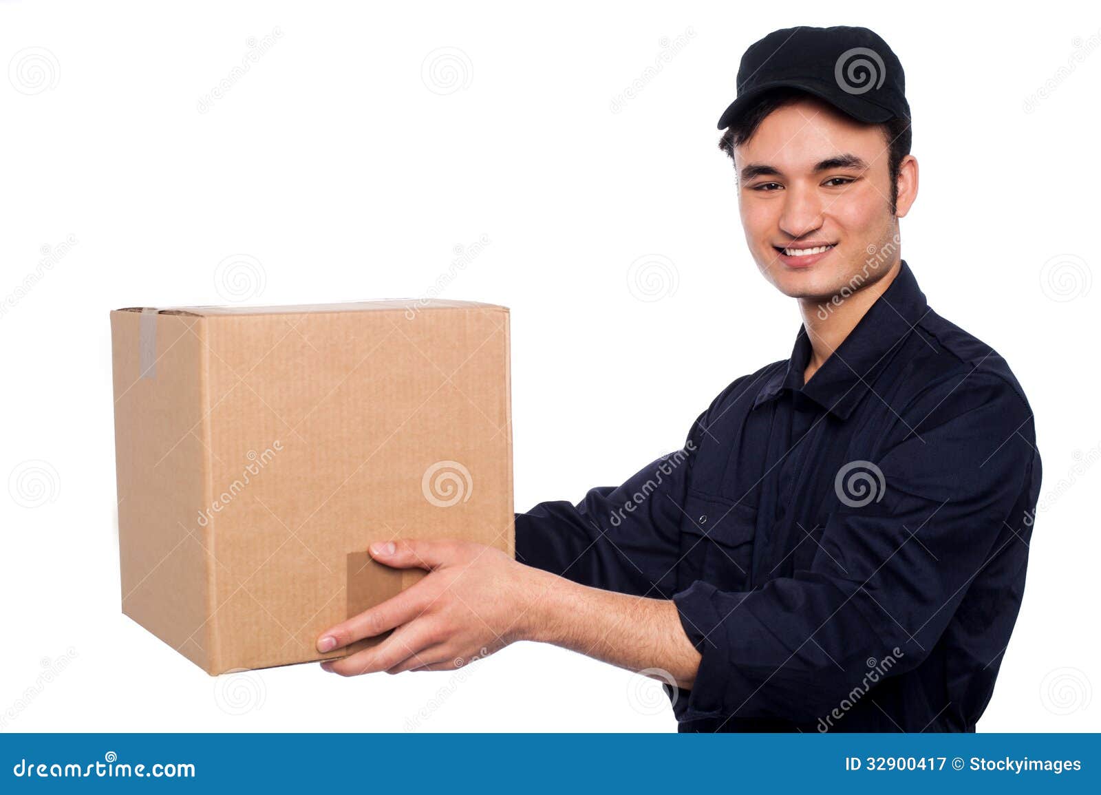 Young Boy Delivering Parcel Stock Image - Image of pack, looking: 32900417