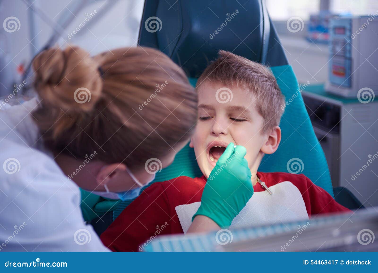 Young Boy in a Dental Surgery Stock Image - Image of modern, child ...