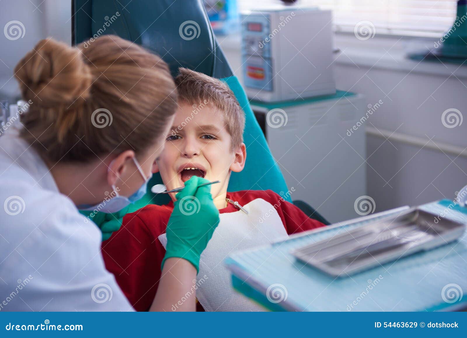Young Boy in a Dental Surgery Stock Image - Image of healthcare, face ...