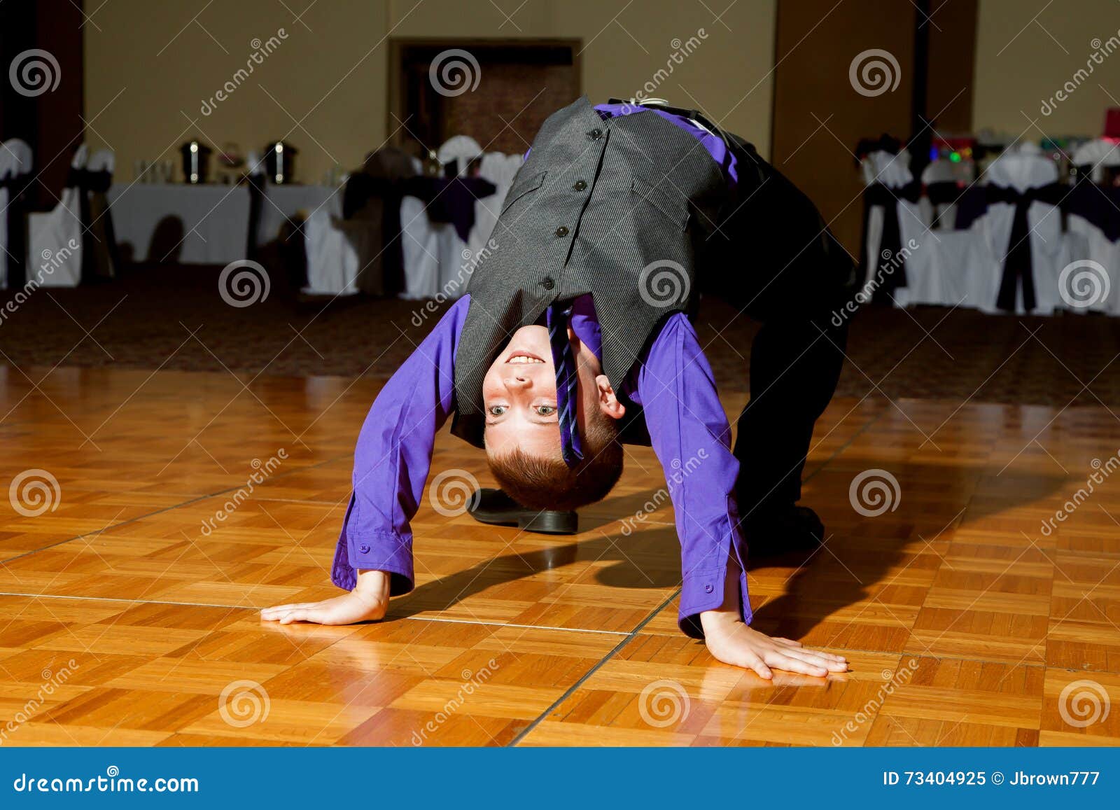Young Boy Doing Backbend stock image. Image of small - 73404925