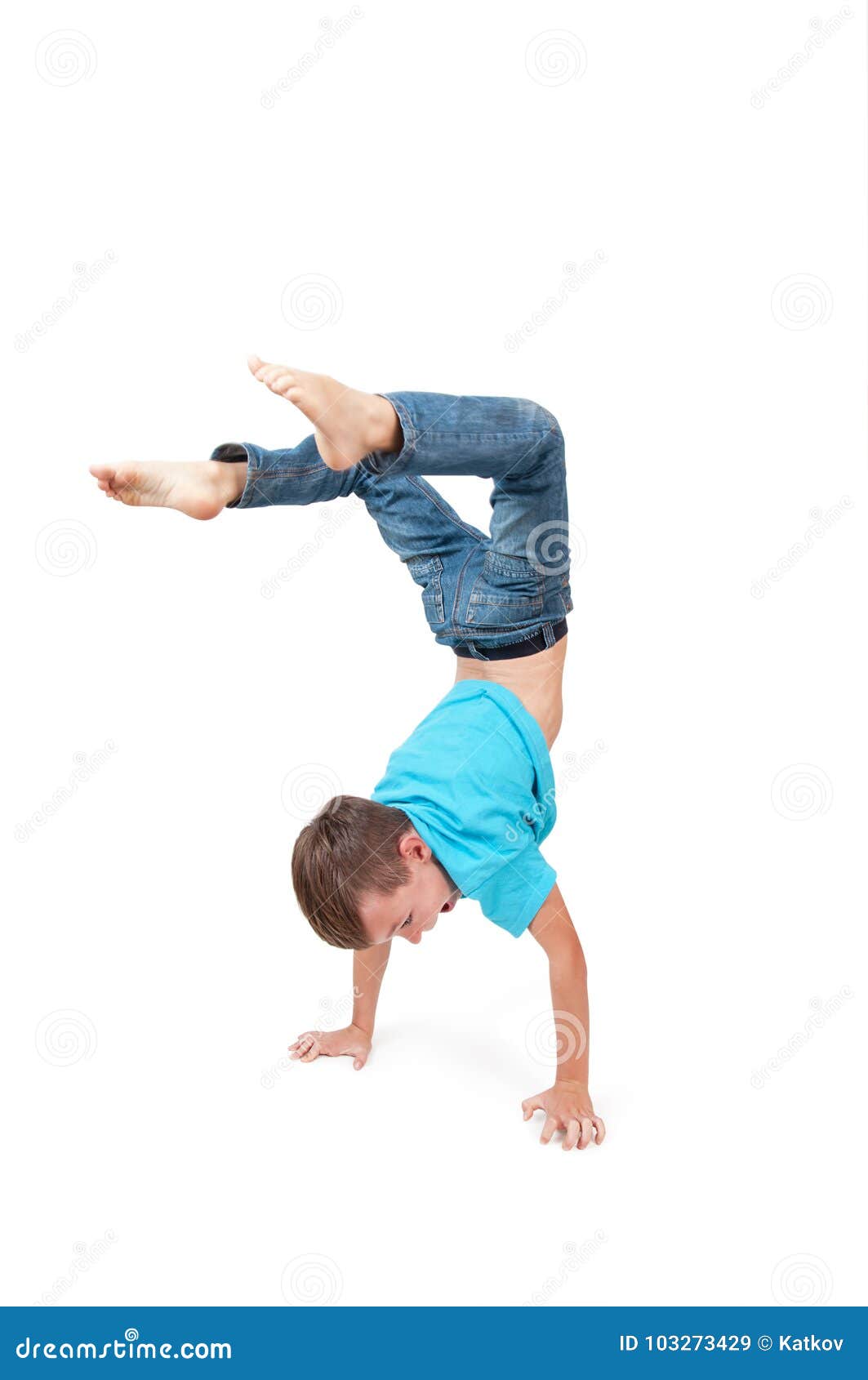 Young boy doing handstand stock image. Image of competition - 103273429