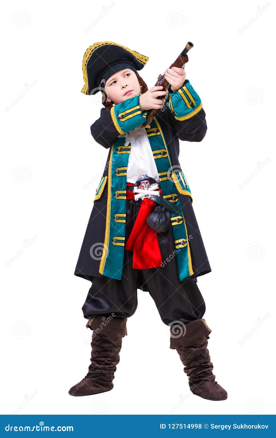 Young Boy Dressed As Pirate Stock Photo - Image of halloween, military ...