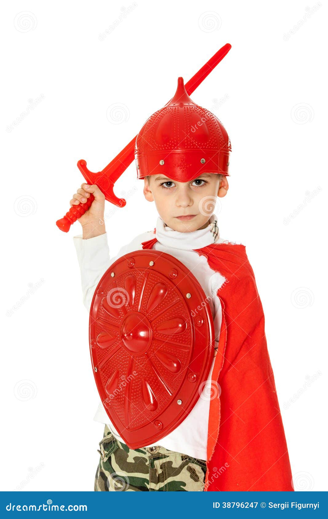 Young Boy Dressed Like a Knight Stock Image - Image of elementary ...