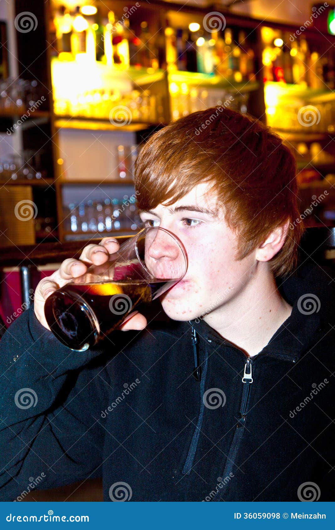 Young boy is drinking stock photo. Image of adolescent - 36059098