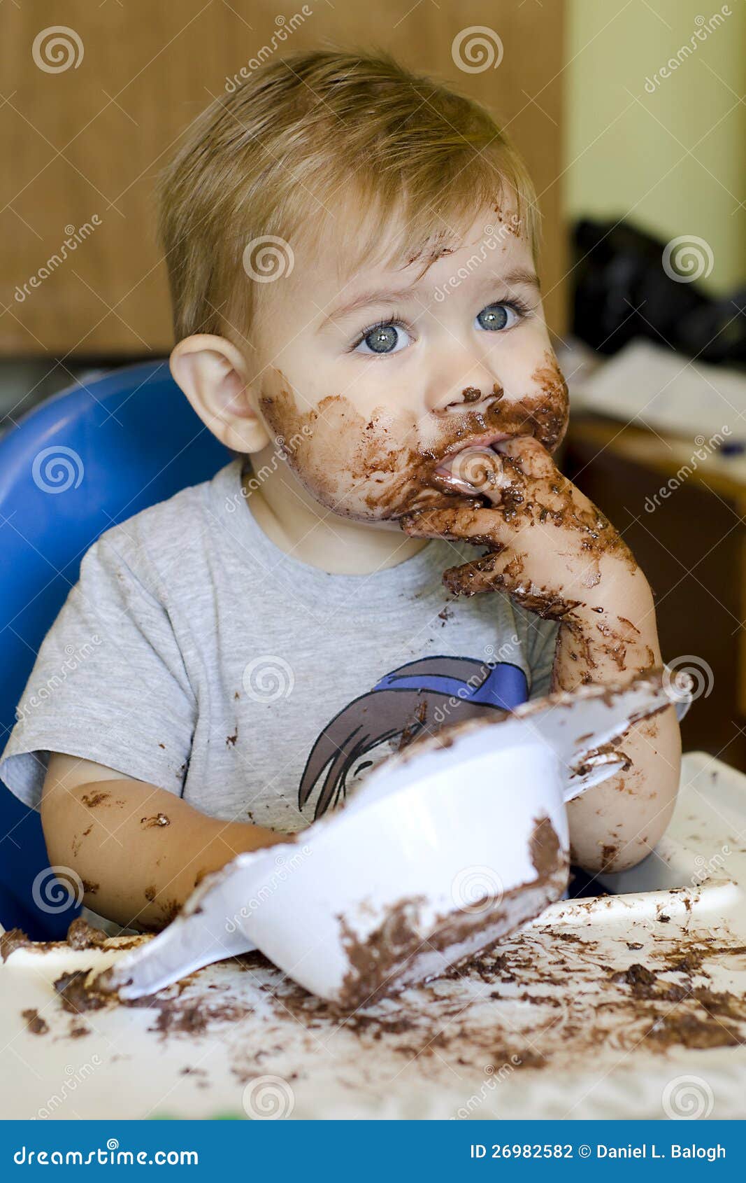 Young boy eating cake stock photo. Image of eating, adorable - 26982582