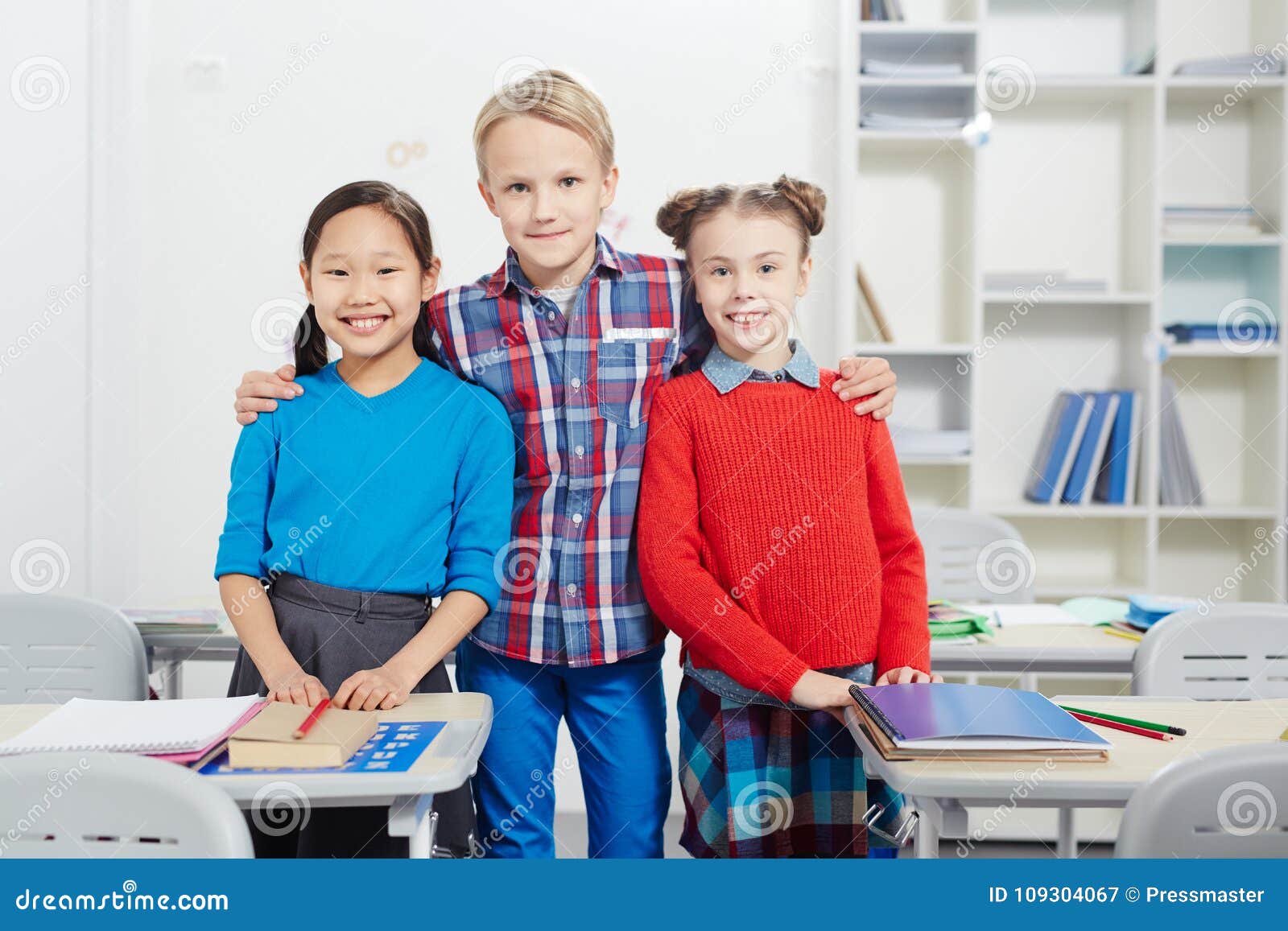 Schoolchildren stock image. Image of friendly, schoolchild - 109304067