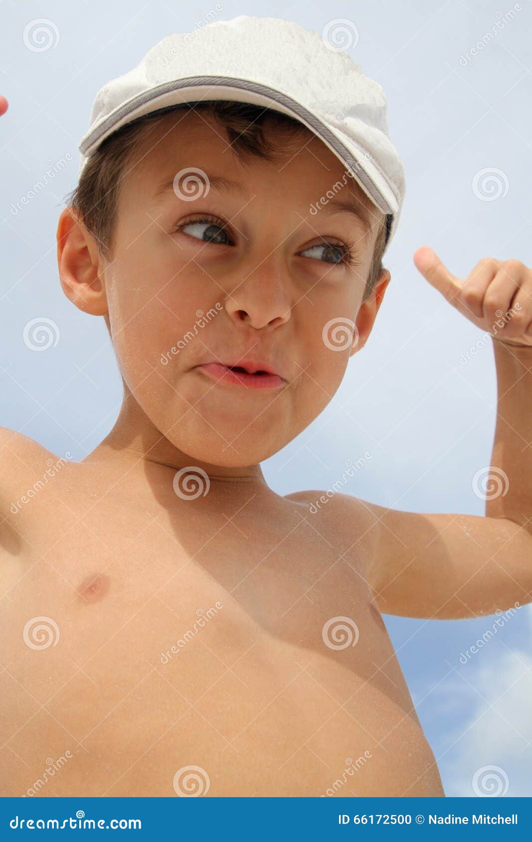 Young Boy Flexing His Muscles Stock Photo - Image of young, child: 66172500