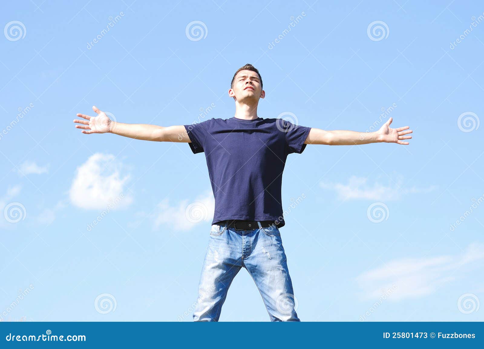 Young boy freedom stock image. Image of cute, attractive - 25801473