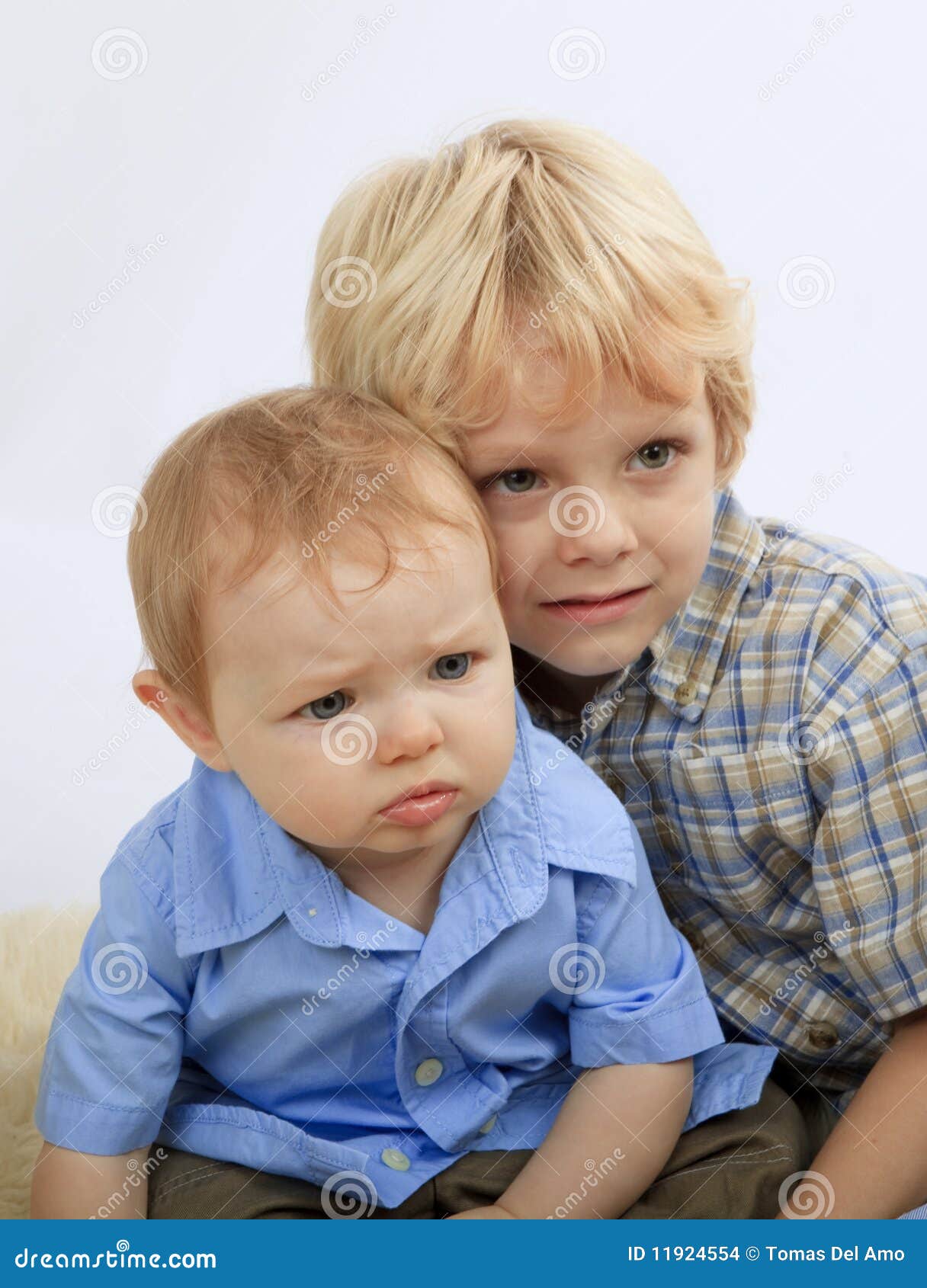 Young Boy with His Baby Brother Stock Photo - Image of face, friends ...