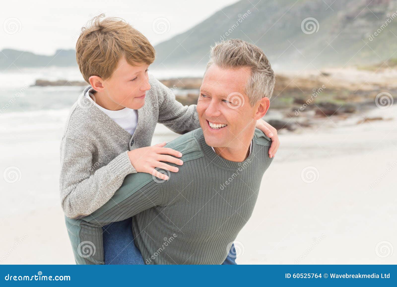 Young boy with his father stock photo. Image of entertaining - 60525764