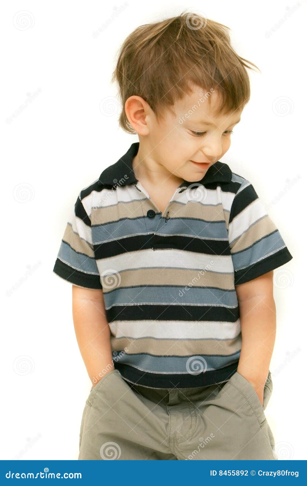 Young Boy with His Hands in Pockets Stock Photo - Image of people ...