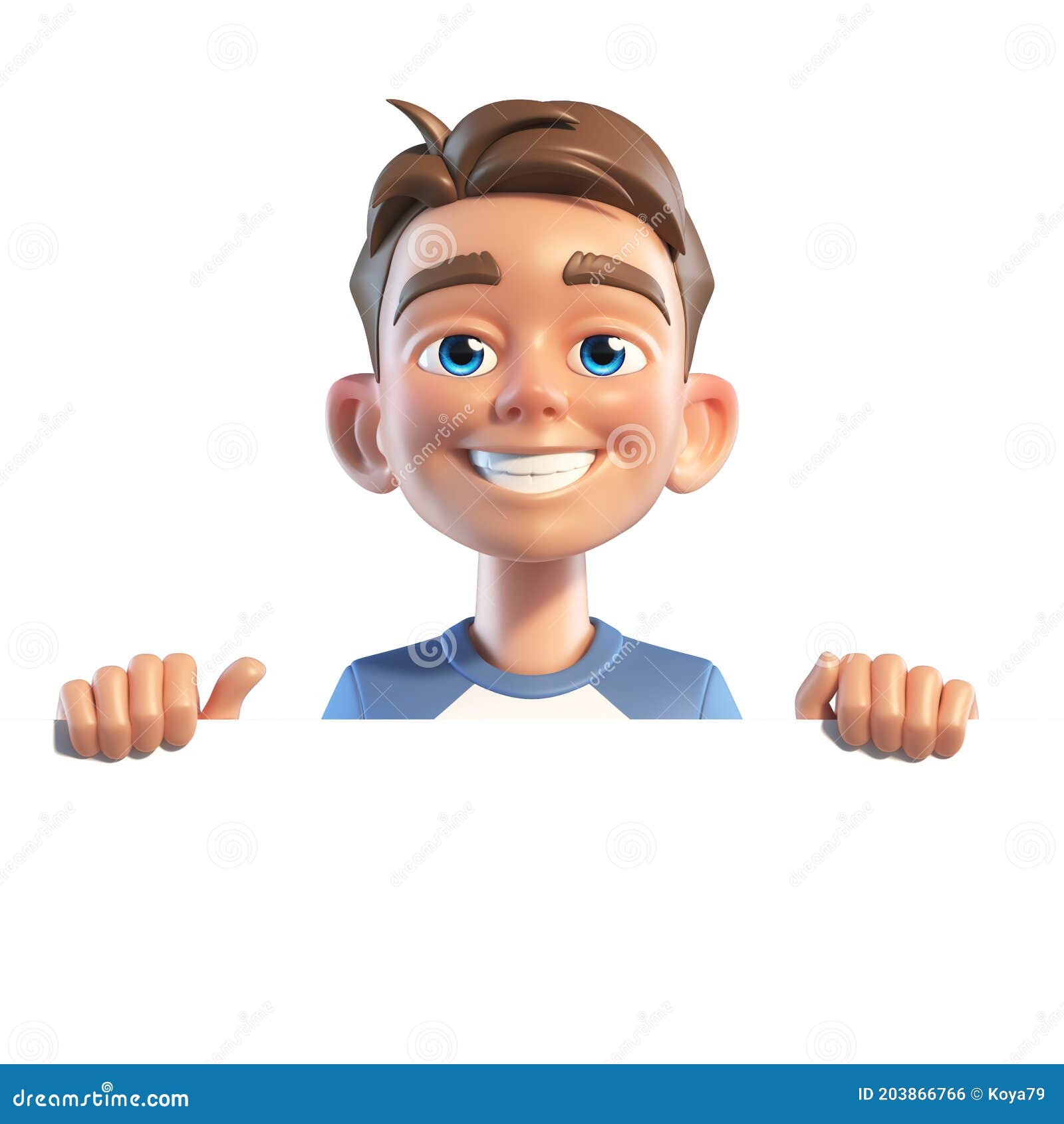 Young Men From Behind Cartoon Vector | CartoonDealer.com #44310511